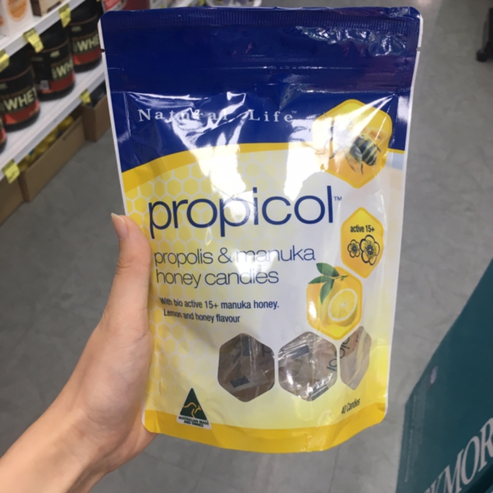 내추럴라이프 프로폴리스캔디 Propicol natural life propolis&manuka honey candies 40개입 ...