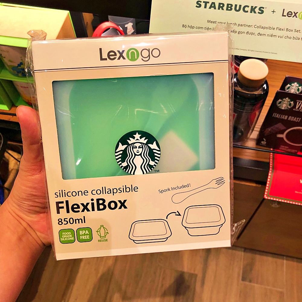 스타벅스 접이식 런치박스 실리콘 도시락 LEX N GO | 크로켓