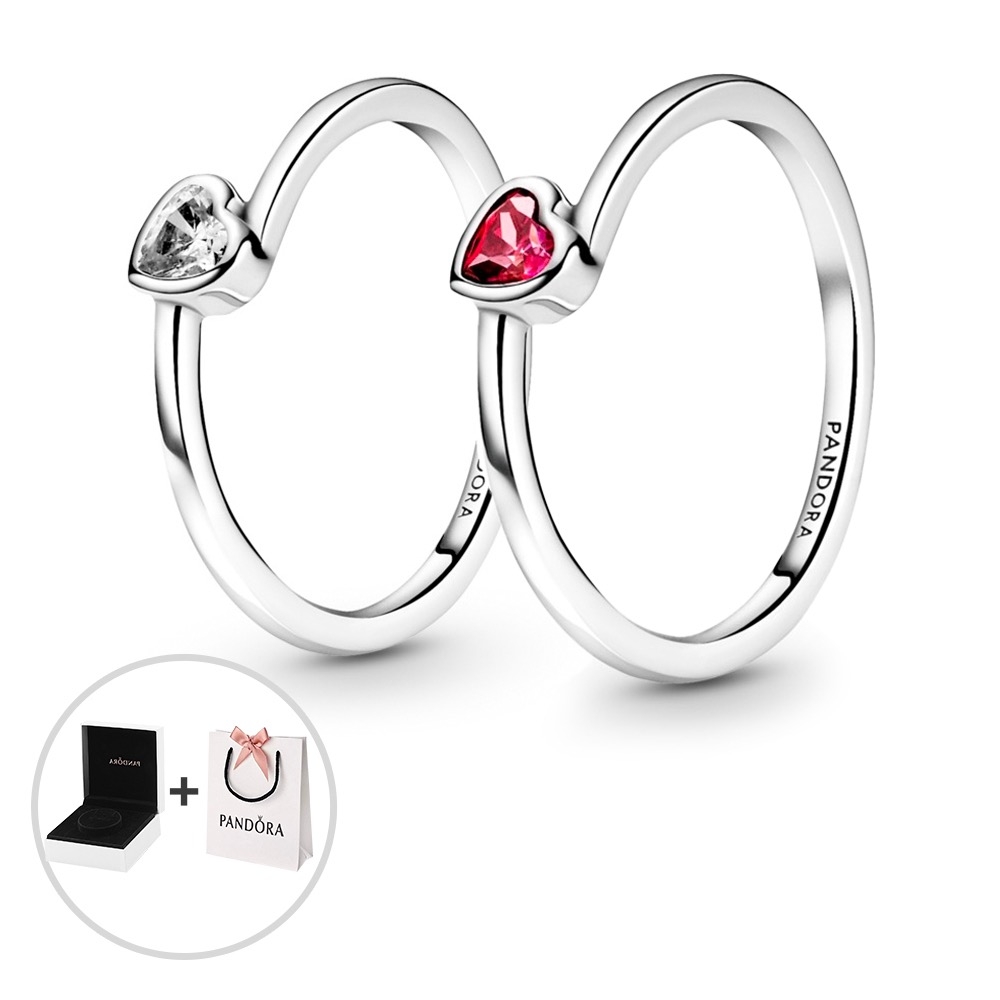 [5월한정💍]판도라 투명하트 링(199267C02)+레드하트 링(199267C01)+쇼핑백+기프트 세트 | 상품 상세 | 크로켓