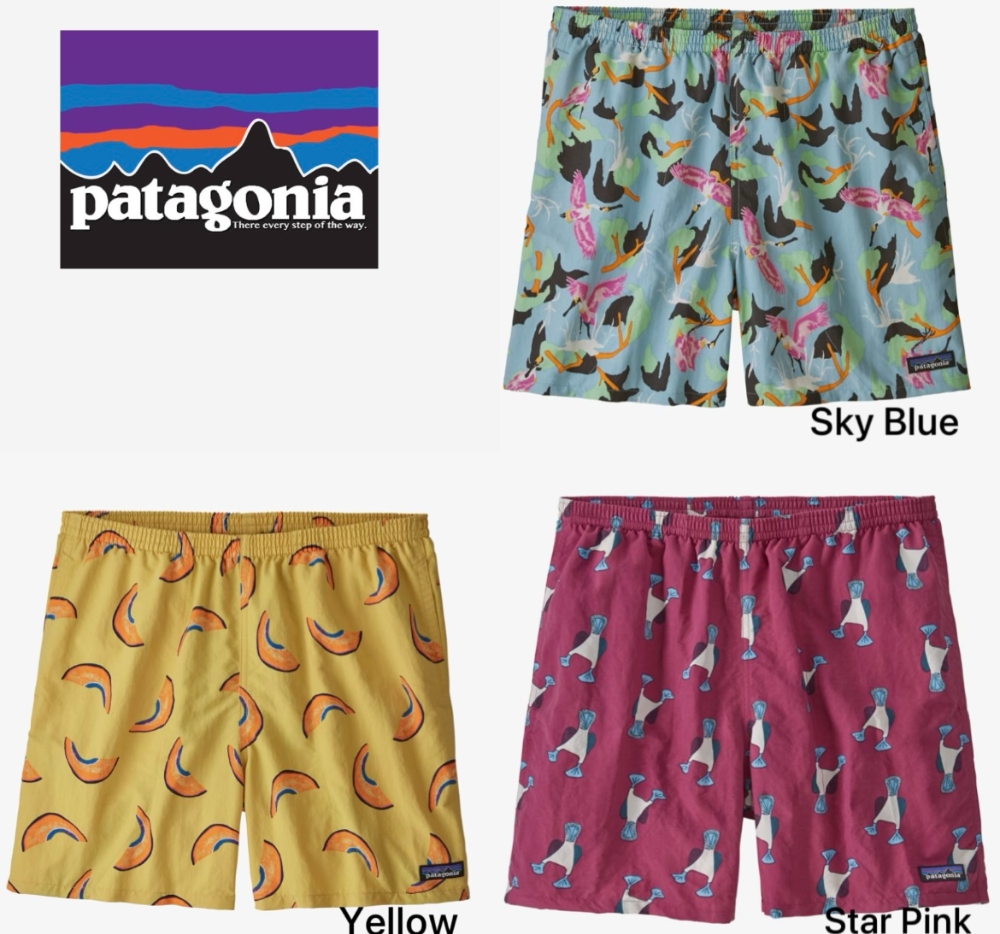 파타고니아 배기스 5부 반바지 3컬러Surfboard Yellow MESY-57021 SPBG-57021 BPPI -57021 ...