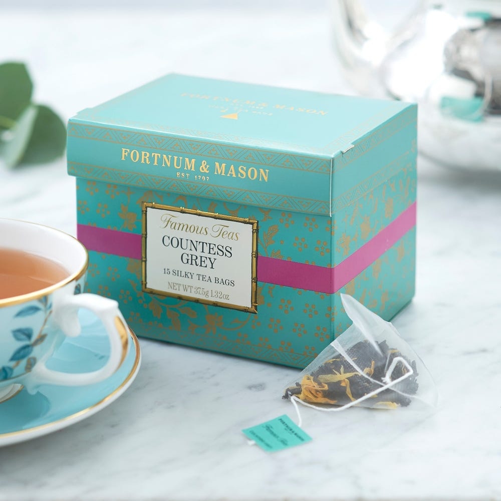 포트넘 앤 메이슨 카운테스 그레이 홀 리프 티 백 - Fortnum & Mason Countess Grey Whole Leaf ...