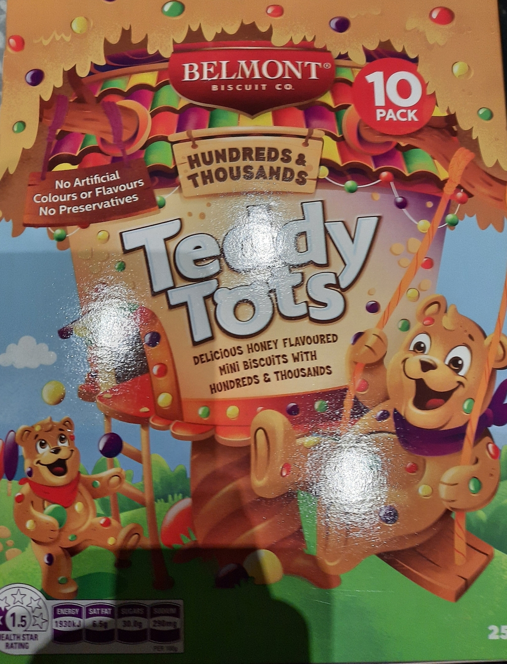 Teddy Tots 테디모양 쿠키 허니맛, 초코맛, 초코칩 | 크로켓