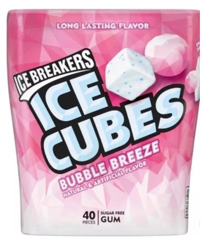 (sale)무설탕 아이스브레이커스 버블 브리즈 아이스큐브 껌 40개 | 크로켓