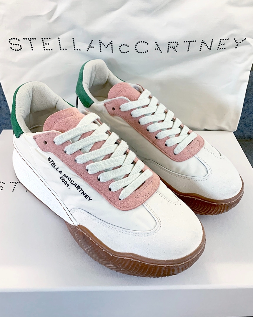 20SS 스텔라매카트니 여성 패브릭 스니커즈 800028 N0026 K915_화이트크림 | 크로켓