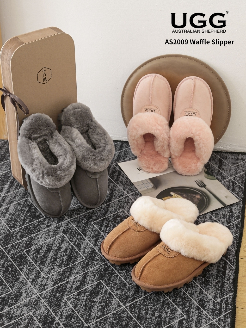[무료배송] 에버어그 와플슬리퍼 천송이슬리퍼 남녀공용 어그슬리퍼 everugg 호주정품 | 상품 상세 | 크로켓