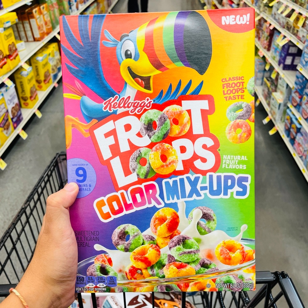 켈로그 후르트루프 후르트링 컬러 믹스업 froot loops cereal 신상 미국시리얼 | 크로켓