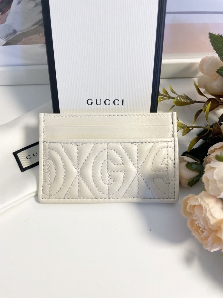 구찌 모노그램 G 퀼팅 카드홀더 오프화이트 597628 DTDUN | 상품 상세 | 크로켓