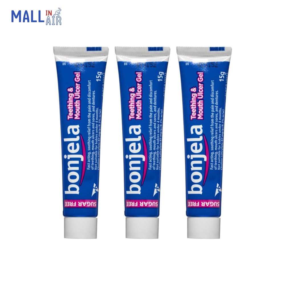 호주 본젤라 Bonjela 티딩젤 Teething gel Fast Acting 빠른 효과 15g 이앓이 연고 x 3개 기획 묶음 ...