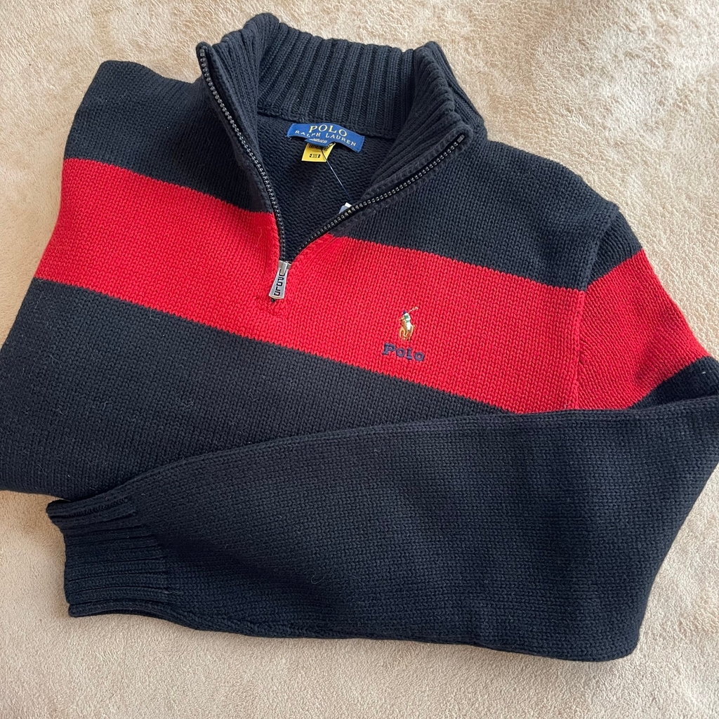(딱두장특가) 폴로 보이즈 컬러블록 하프집업 니트 | 상품 상세 | 크로켓