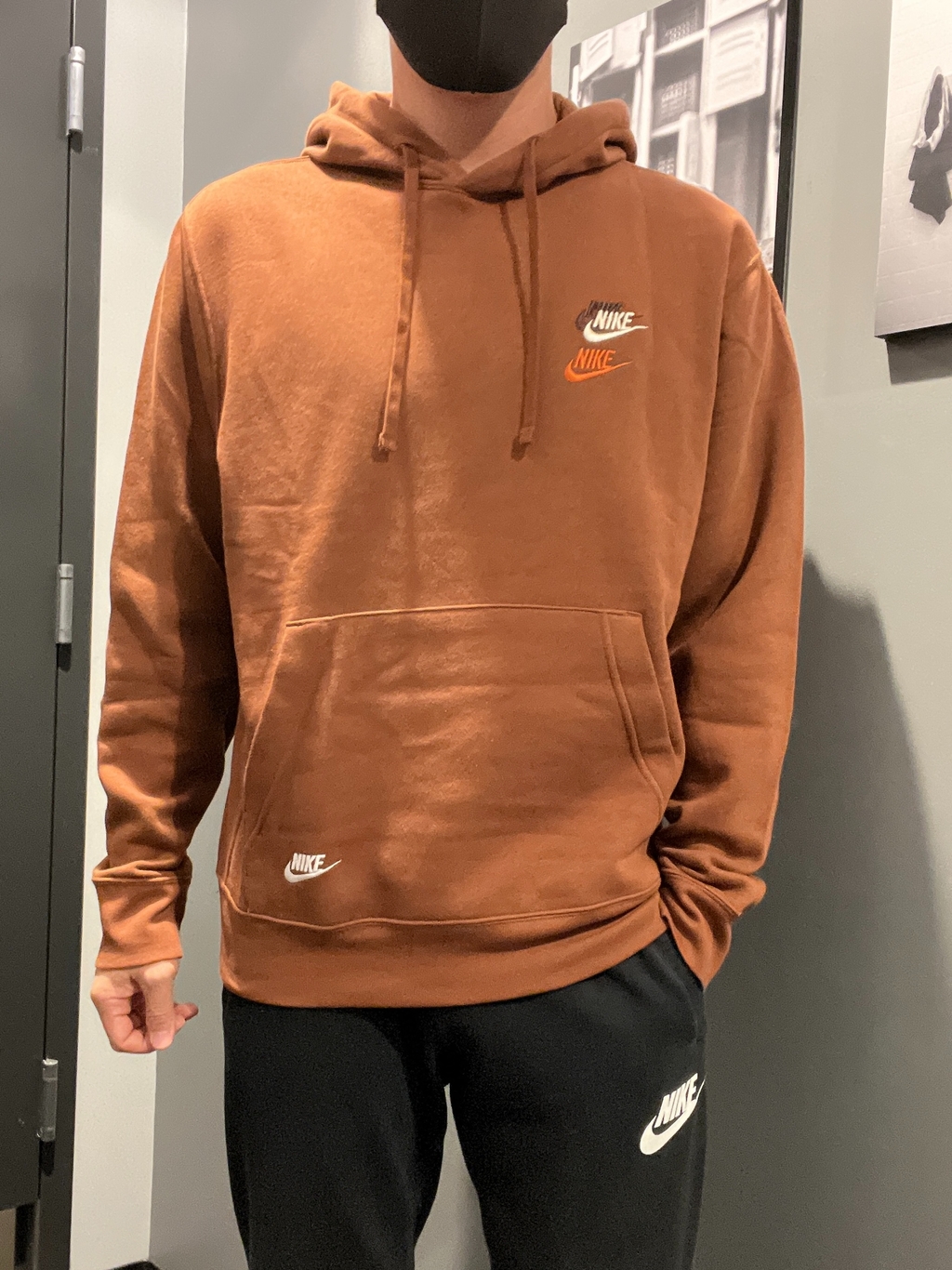 나이키 남녀공용 에센셜 멀티 로고 프렌치테리 후드티셔츠 8176-204 | 크로켓