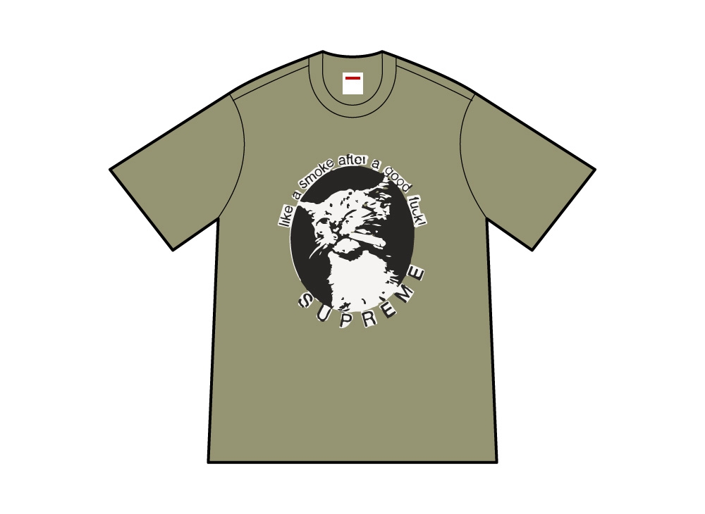 슈프림 23SS 스모크 반팔티셔츠 라이트 올리브 | 크로켓